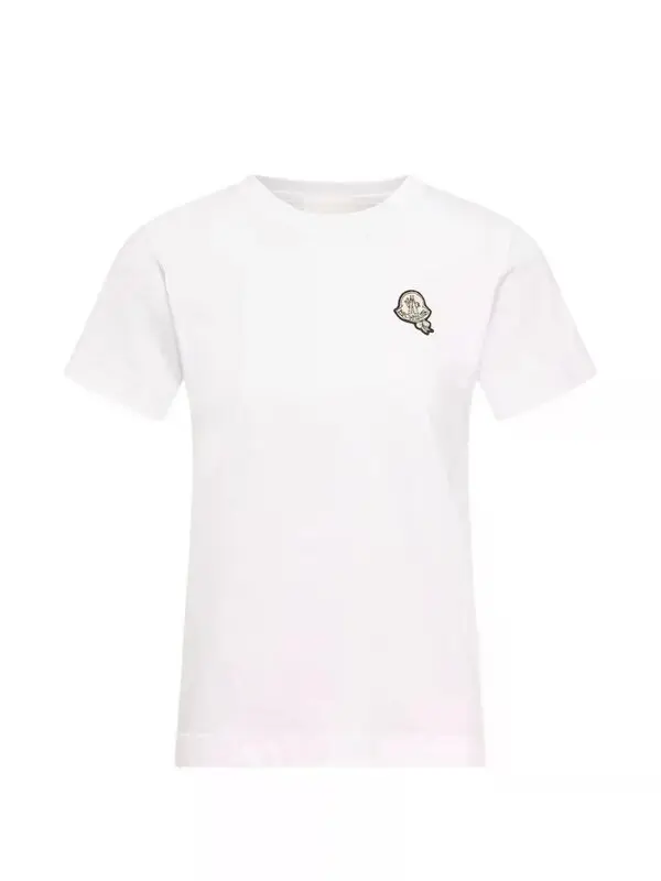 Moncler Logo Patch T-shirt - White