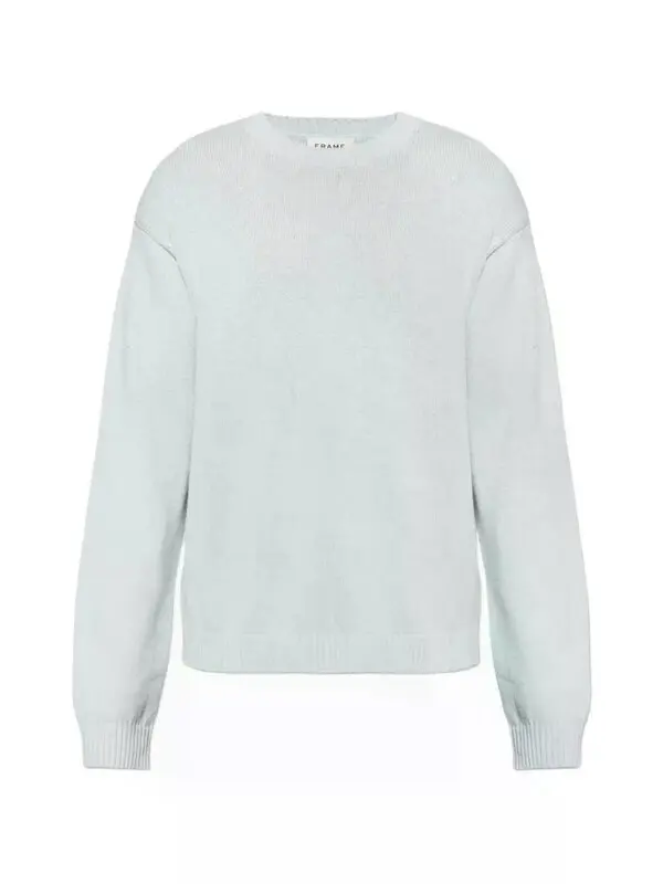 FRAME Crew-neck Ribbed-trim Sweater