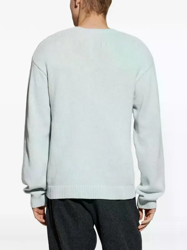 FRAME Crew-neck Ribbed-trim Sweater