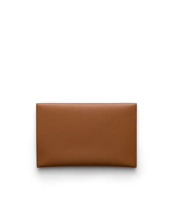 Prada Saffiano Leather Envelope Clutch