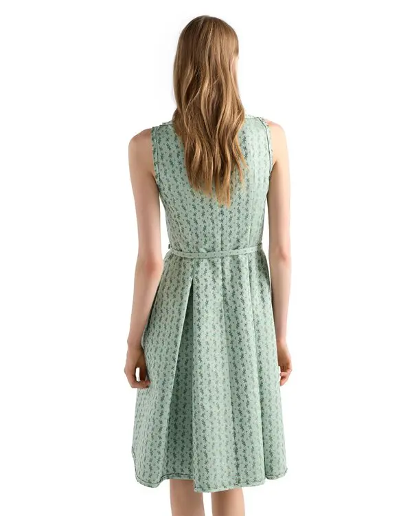 Prada Floral Print Duchess Dress