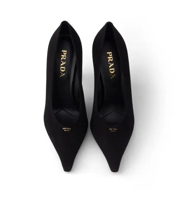 Prada Suede Pointy Toe Pumps