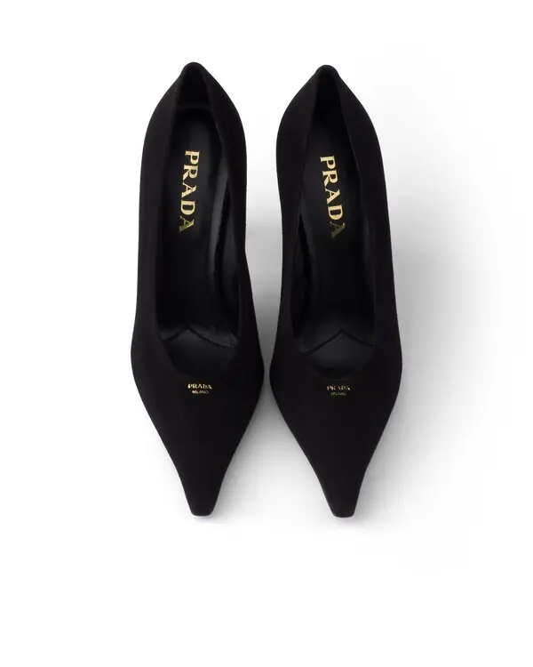 Prada Suede Pointy Toe Pumps