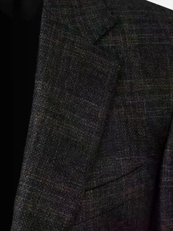Canali Single-breasted Check-pattern Blazer