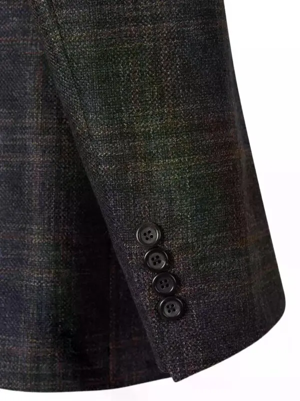 Canali Single-breasted Check-pattern Blazer