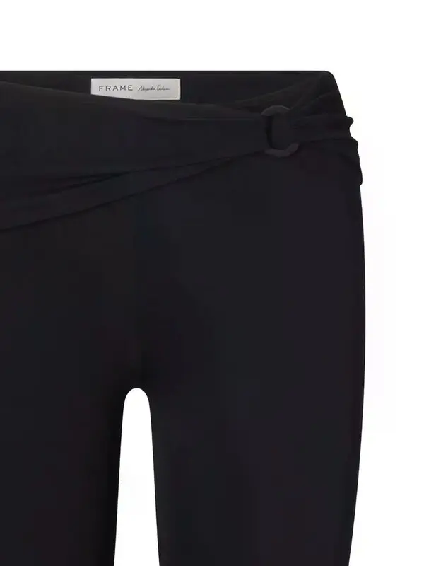 FRAME Alexandra Leclerc Casino Capri Trousers - Black