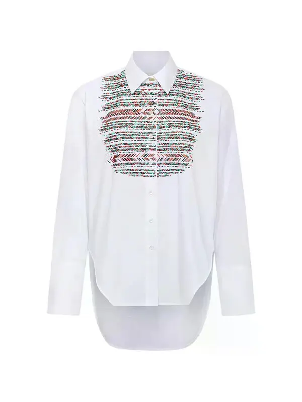 Hellessy Sol Embroidered Asymmetric Shirt - White