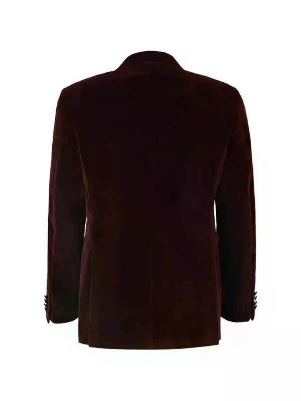 Canali Velvet Peak-lapel Singel-breasted Blazer