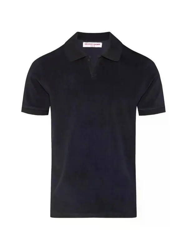 Orlebar Brown Bruno Towelling Polo Shirt - Blue