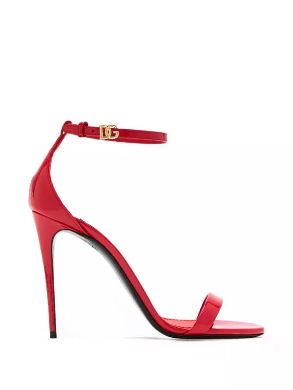 Dolce & Gabbana Patent Leather Stiletto Sandals