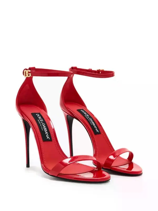 Dolce & Gabbana Patent Leather Stiletto Sandals