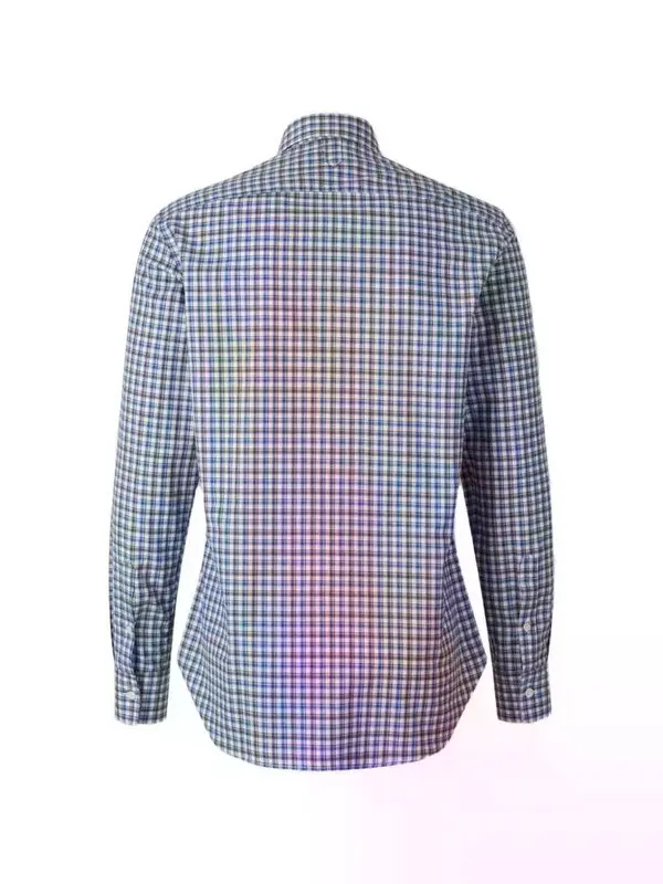 Canali Cotton Plaid Shirt