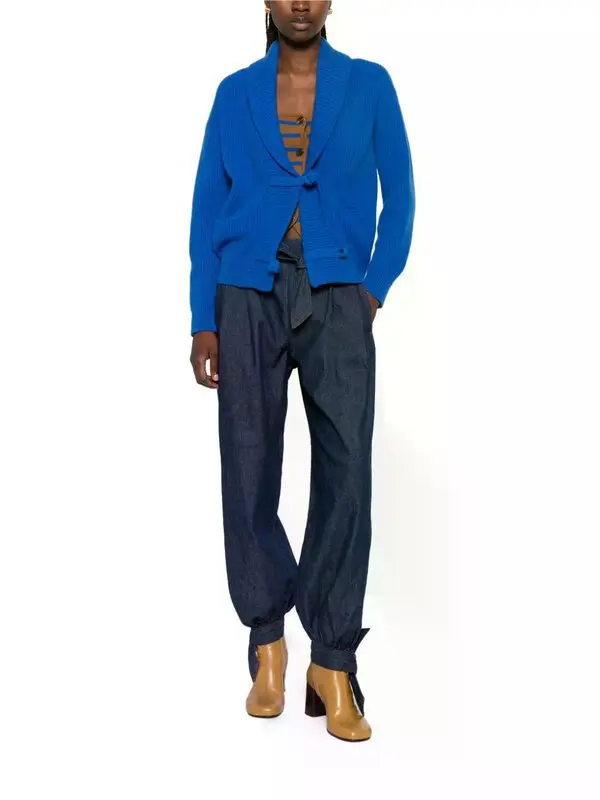 FORTE_FORTE Ribbed-knit Cardigan