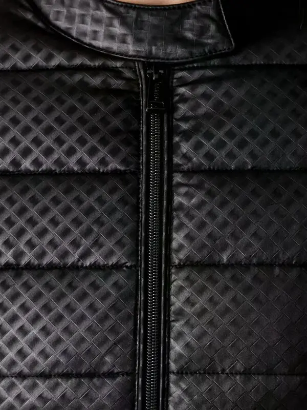 Guess Quilted Logo-patch Puffer Jacket