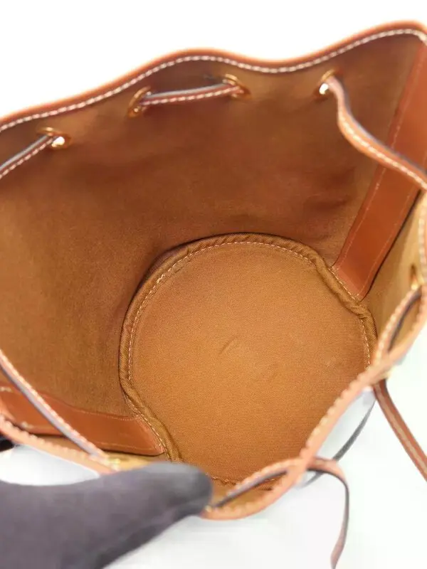 Celine 2010s Small Triomphe Drawstring Bucket Bag