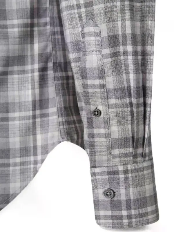 Canali Cotton Plaid Shirt