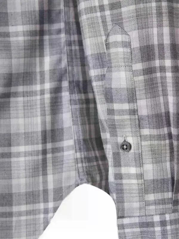 Canali Cotton Plaid Shirt