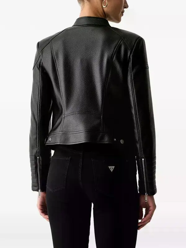 Guess Textured-finish Panelled Jacket