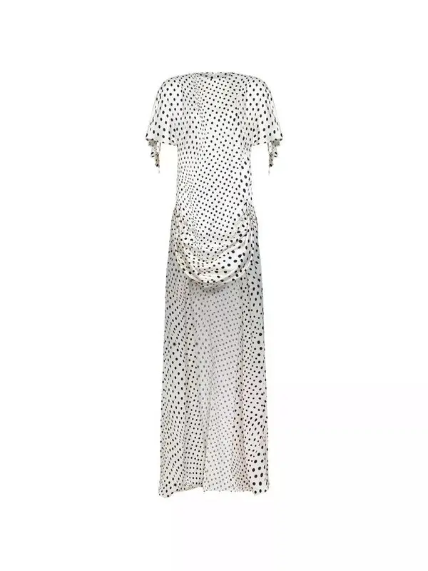 Stella McCartney Polka-dot Draped Dress