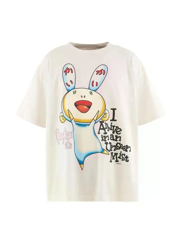 TAKASHI MURAKAMI X Yuta Hosokawa Mononoke Made Kiki Graphic-print T-shirt - Neutrals