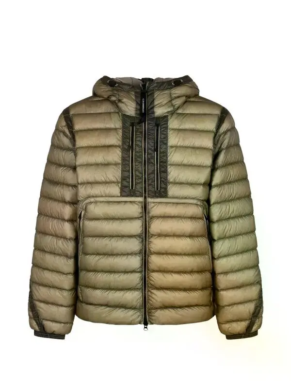 C.P. COMPANY Quilted Hooded Jacket - Neutrals