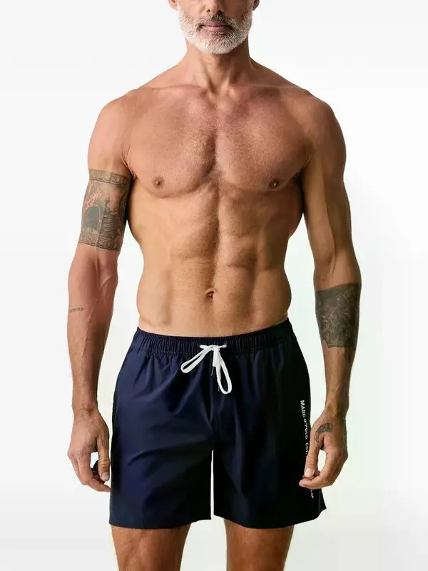 Marc O'polo Logo-print Drawstring Swim Shorts
