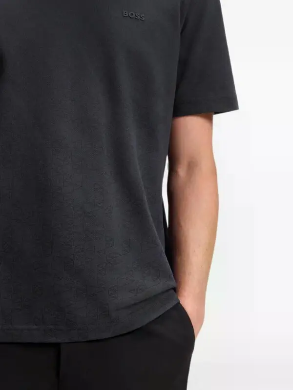 BOSS Cotton-piqué T-shirt With All-over Print