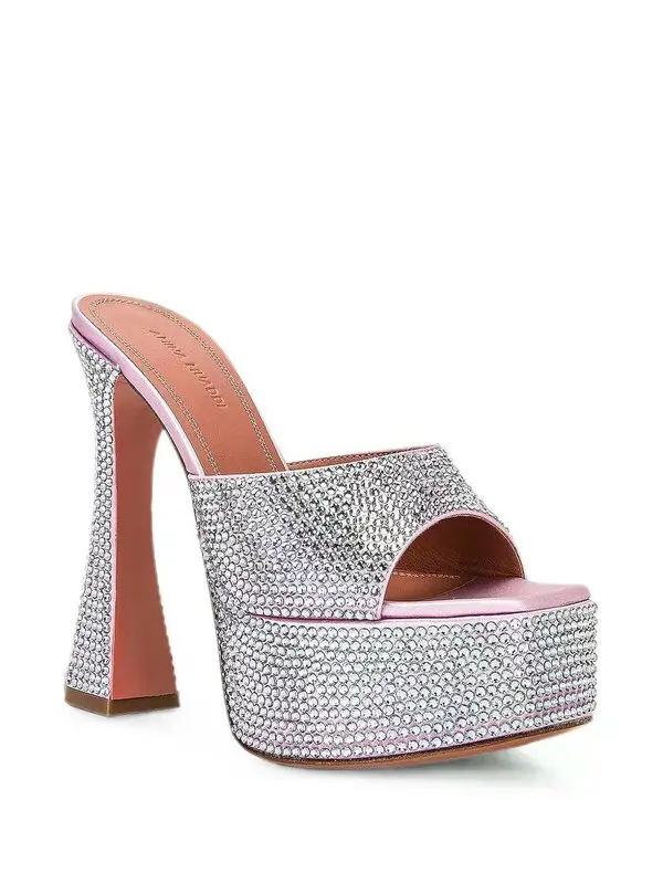Amina Muaddi Dalida Heeled Sandals