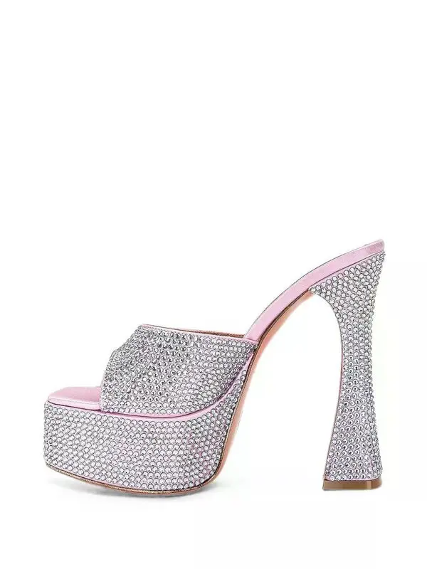 Amina Muaddi Dalida Heeled Sandals