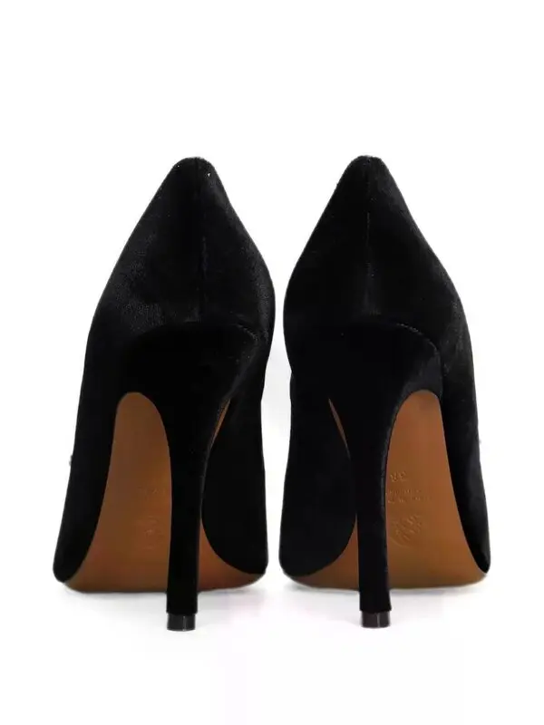 Roberto Festa Rose Appliqué Velvet Pumps