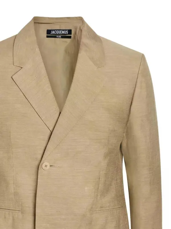 Jacquemus Notched-lapel Single-breasted Jacket - Neutrals