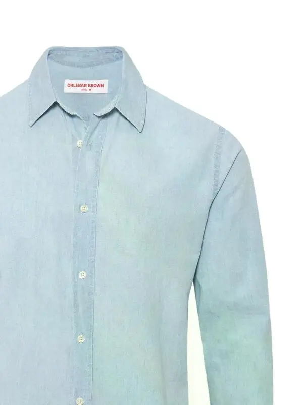 Orlebar Brown Giles Chambray Shirt - Blue