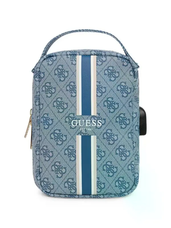 Guess Logo-print Striped Tech Bag