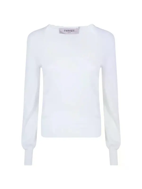 TWINSET Scoop-neck Sweater - White