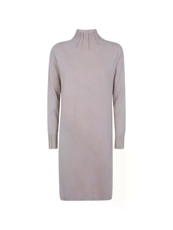 Fabiana Filippi Bead-embellished High-neck Mini Dress - Neutrals