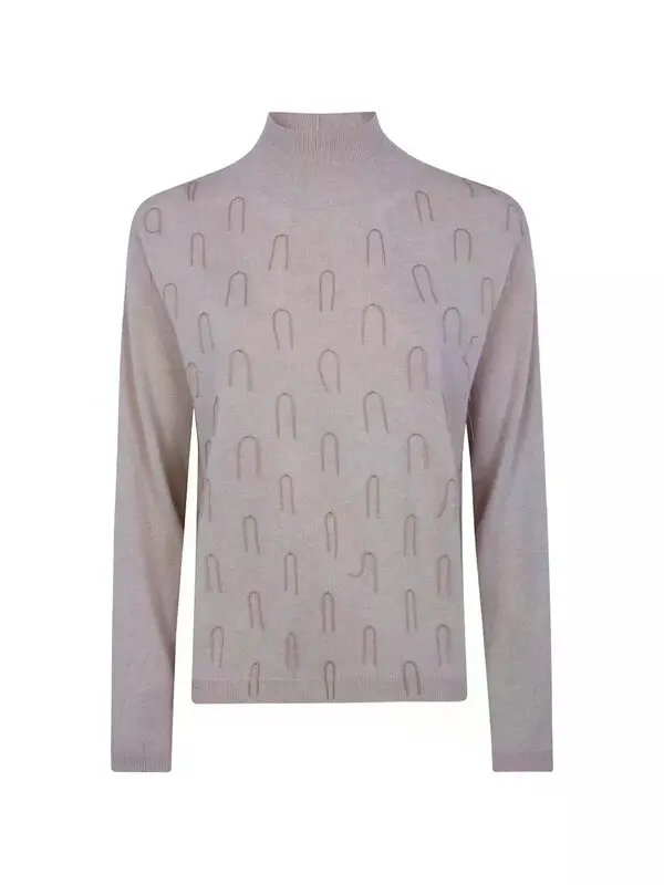 Fabiana Filippi Bead-embellished High-neck Sweater - Neutrals