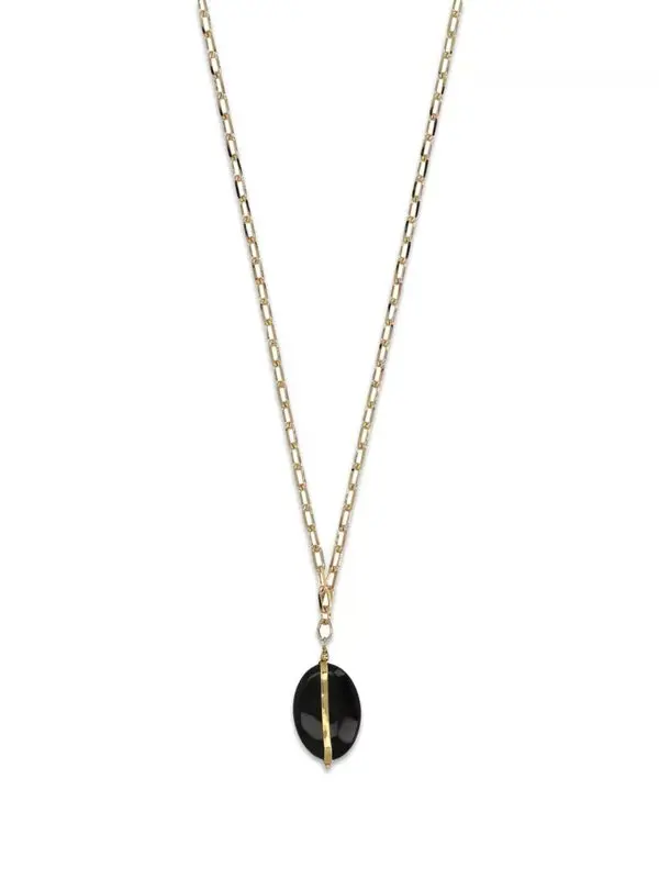Isabel Marant Étoile Gold-tone Stone Pendant Necklace - Yellow
