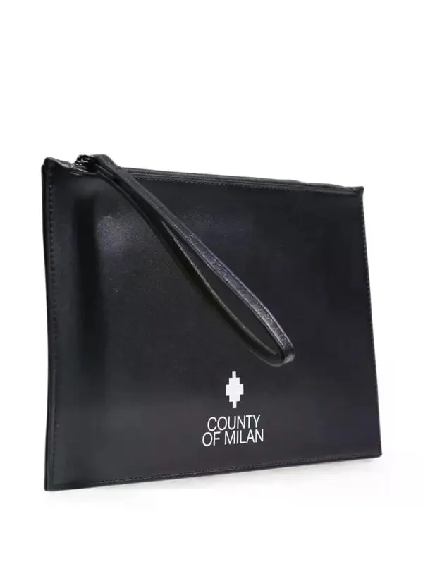 COUNTY OF MILAN Logo Print Wrist Strap Pouch