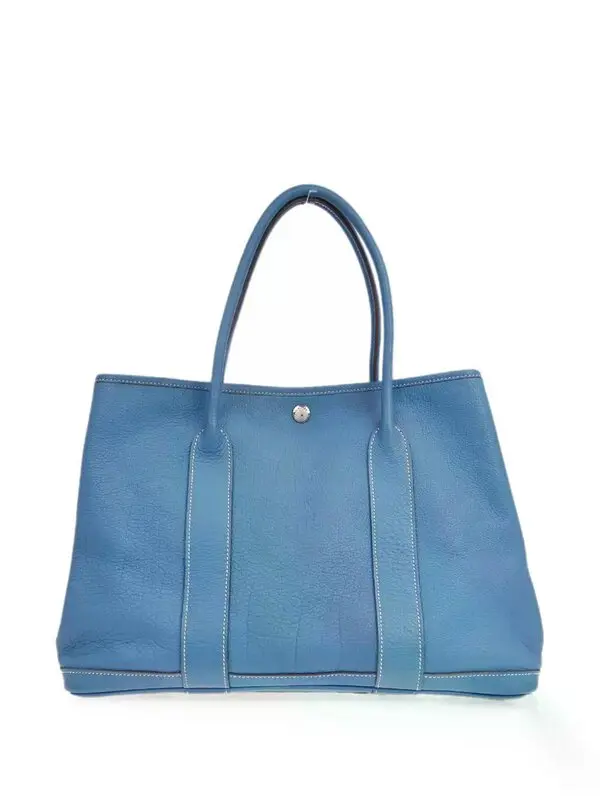 Hermès 2011 Togo Garden Party Tote Bag - Blue