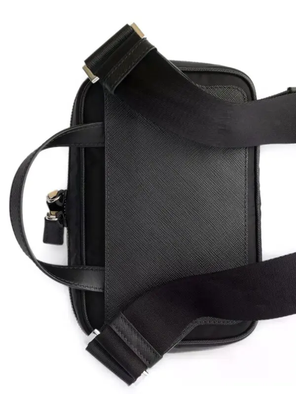 Prada Re-nylon And Saffiano Leather Shoulder Bag
