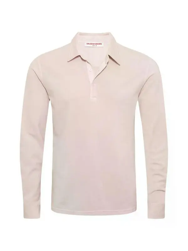 Orlebar Brown Garfield Long-sleeve Polo Shirt - Pink