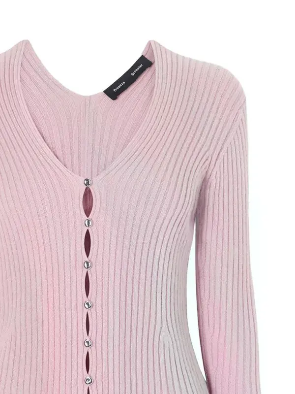 Proenza Schouler Valeria Ribbed-knit Cardigan