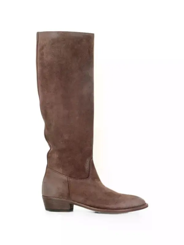 Officine Creative Sonegal Knee-high Suede Boots - Brown