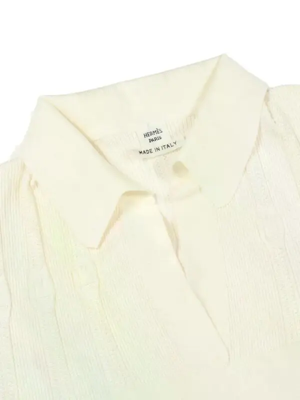Hermès Short-sleeved V-neck T-shirt