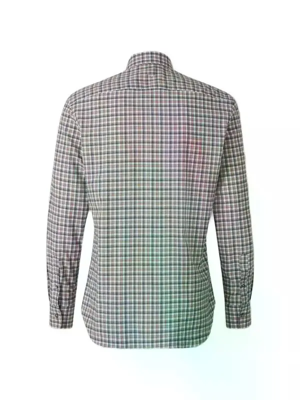 Canali Cotton Plaid Shirt