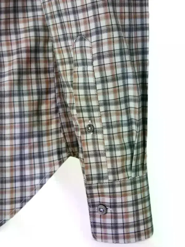 Canali Cotton Plaid Shirt