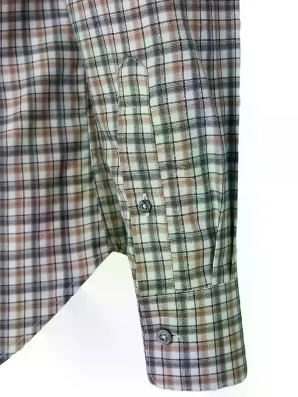 Canali Cotton Plaid Shirt