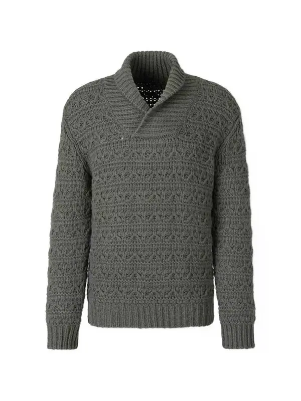 Canali Cable-knit Sweater - Green