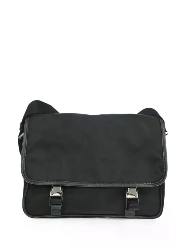 Prada Buckle-fastening Messenger Bag - Black