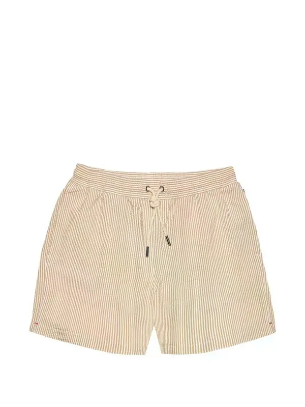 Orlebar Brown Boxer Seersucker Swim Shorts - Neutrals